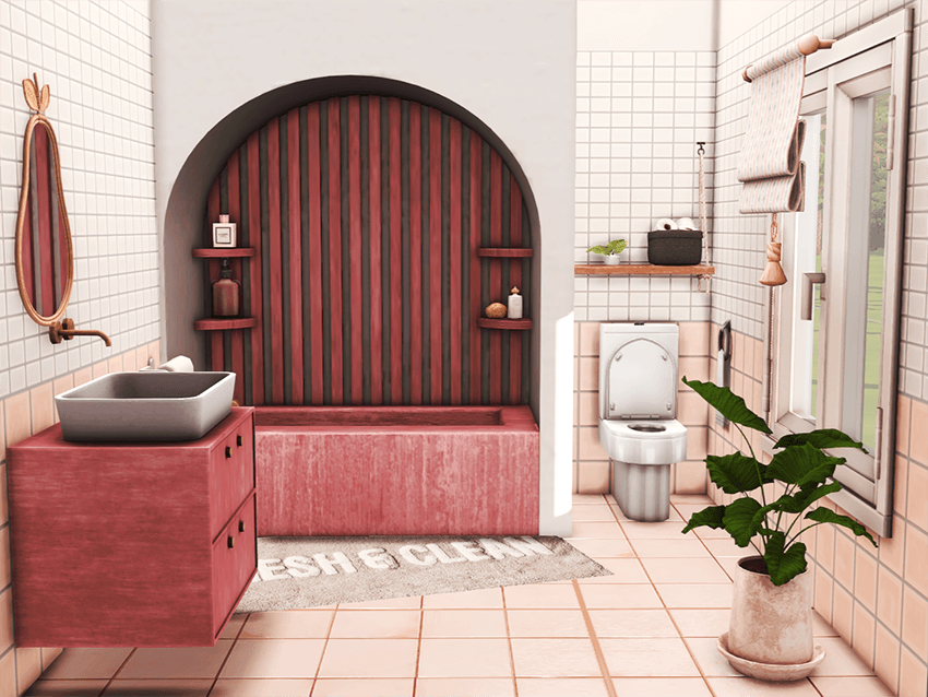 Arlita Small Bathroom - The Sims 4 Rooms / Lots - CurseForge