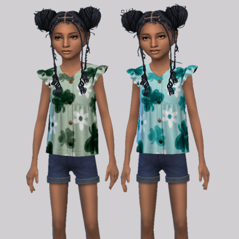 Shamrock Shirt Girl - The Sims 4 Create a Sim - CurseForge