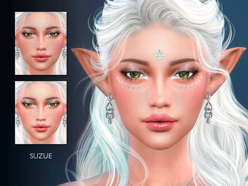 Face Tattoo N32 - The Sims 4 Create a Sim - CurseForge