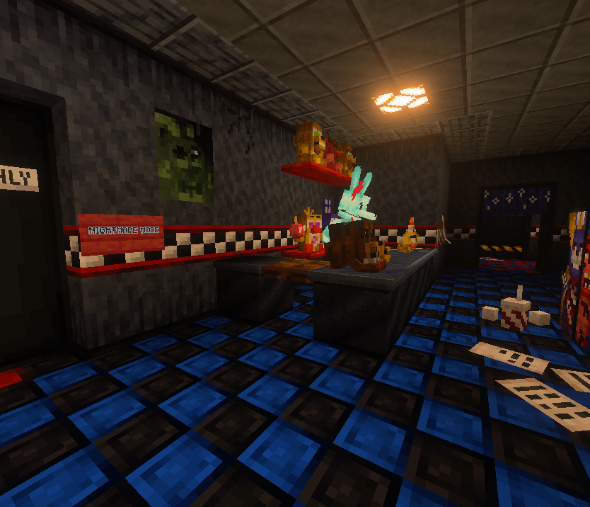 fnaf Graveyard shift - Minecraft Bedrock Maps - CurseForge