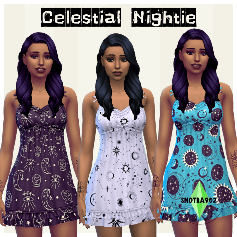 Celestial Nightie - The Sims 4 Create a Sim - CurseForge