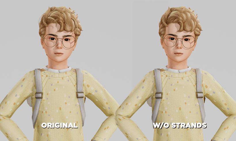 Carl Hair - Kids Version - The Sims 4 Create a Sim - CurseForge