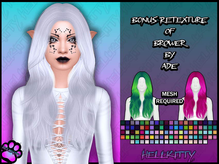 Bonus Retexture of Brower hair by Ade - The Sims 4 Create a Sim ...