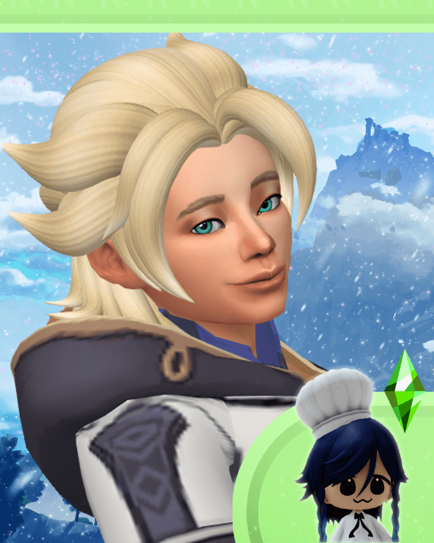 Genshin Albedo Hair CC - The Sims 4 Create a Sim - CurseForge