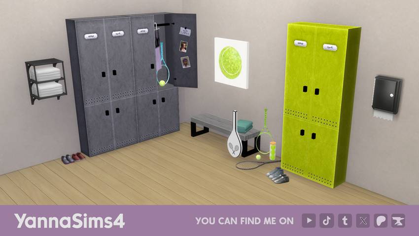 Tennis Locker Room Set - The Sims 4 Build / Buy - CurseForge