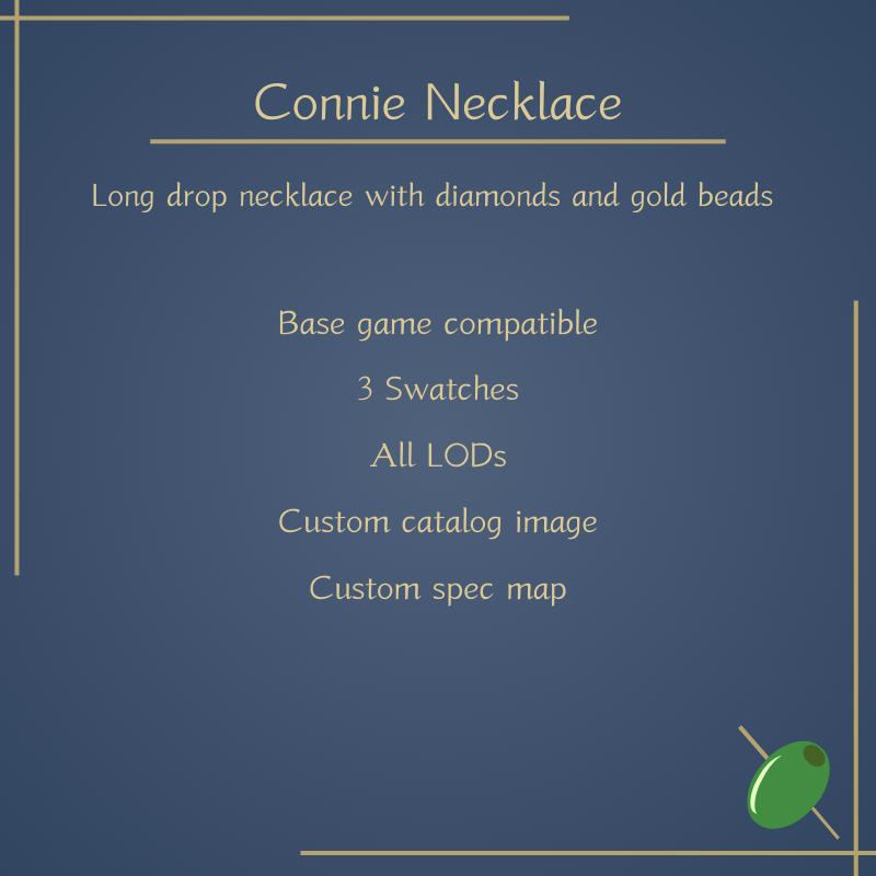 Connie Necklace - The Sims 4 Create a Sim - CurseForge