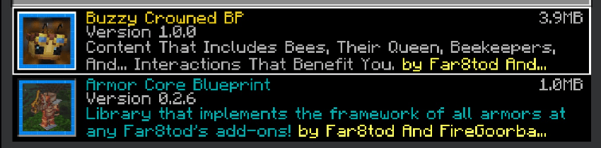 Buzzy Crowned - Minecraft Bedrock Addons - CurseForge