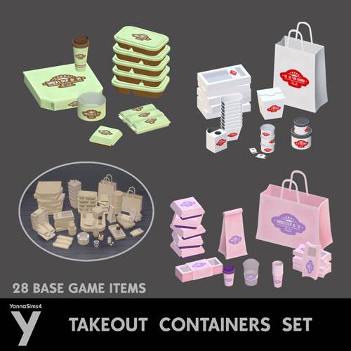 Takeout Restaurant Containers - sushi, cafe, Chinese, taco, pizza and ...