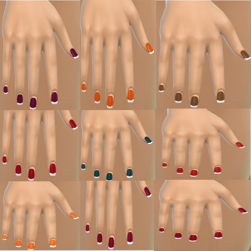Halloween/Fall Nails - The Sims 4 Create a Sim - CurseForge