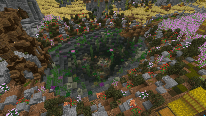 Medieval Fishing Town in the Swamp Biome - Minecraft Bedrock Maps ...