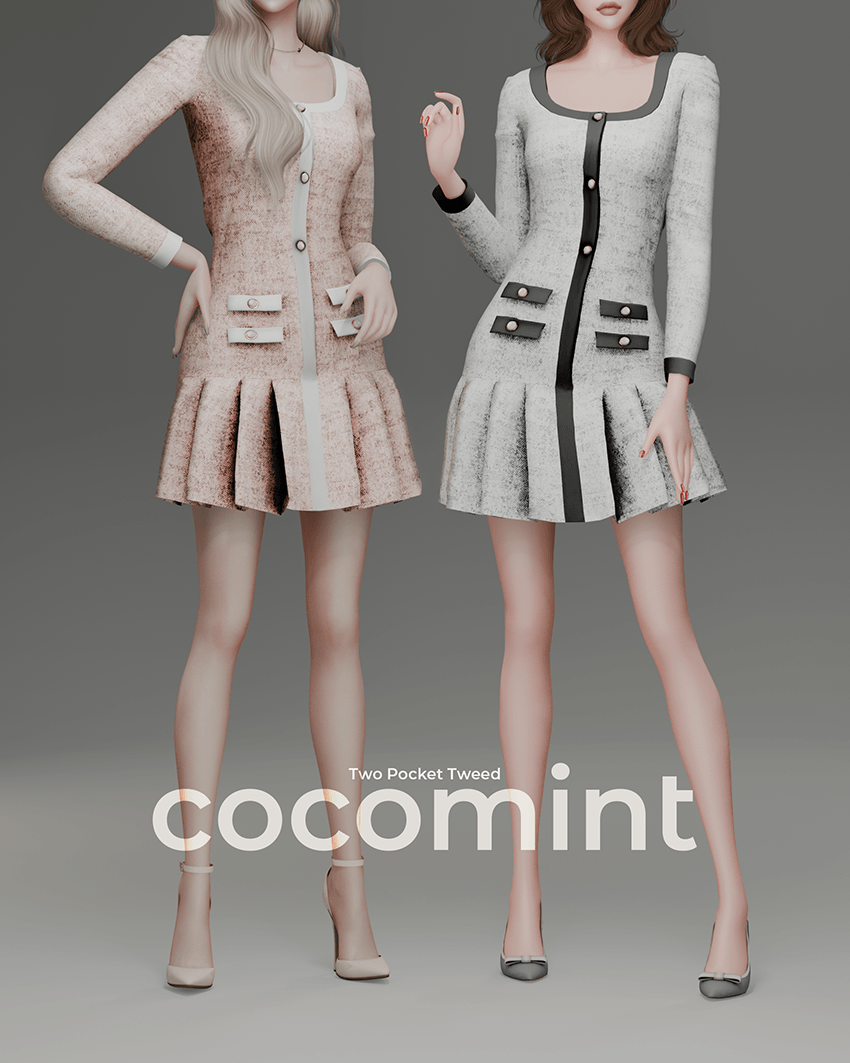 [cocomint] Two Pocket Tweed - The Sims 4 Create a Sim - CurseForge
