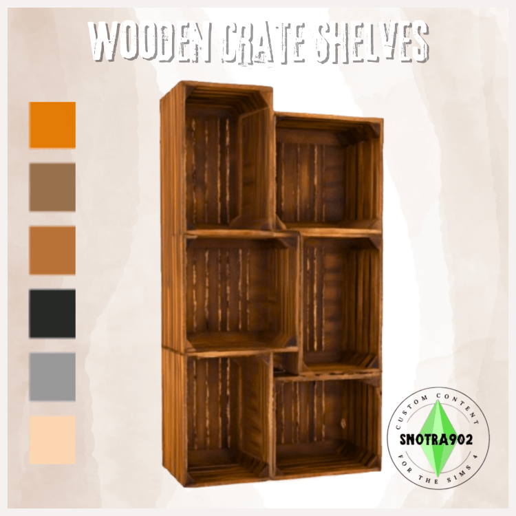 Wooden Crate Shelves - The Sims 4 Build / Buy - CurseForge