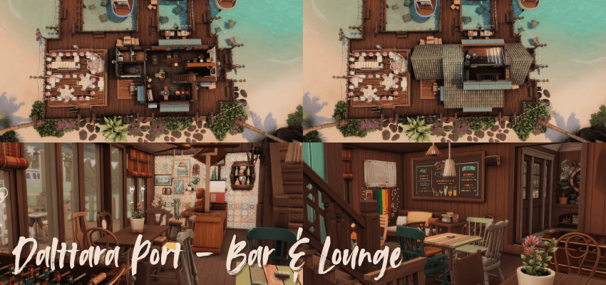 Dockside Dalttara Port – Bar & Lounge in Sulani - The Sims 4 Rooms ...