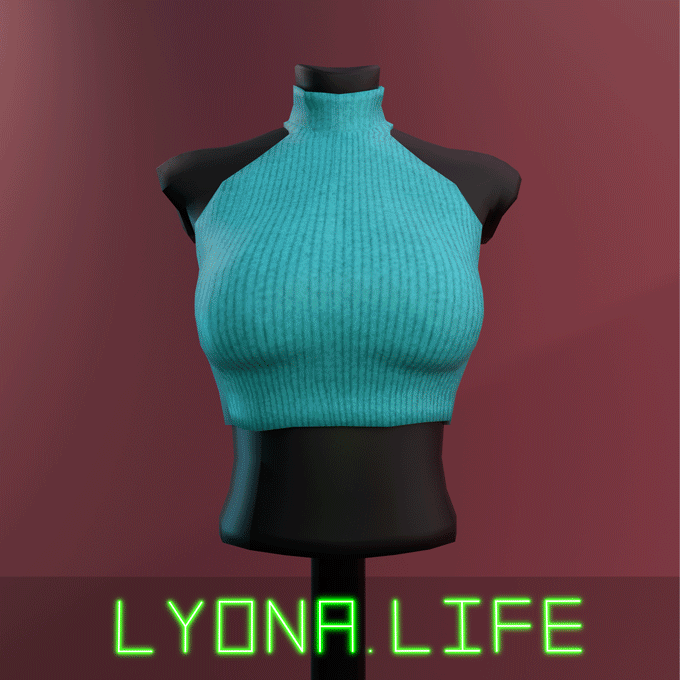 Neck Crop Top 2 versions - The Sims 4 Create a Sim - CurseForge