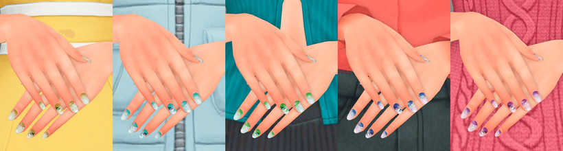 Wagashi-Sakura Dango Nails - The Sims 4 Create a Sim - CurseForge