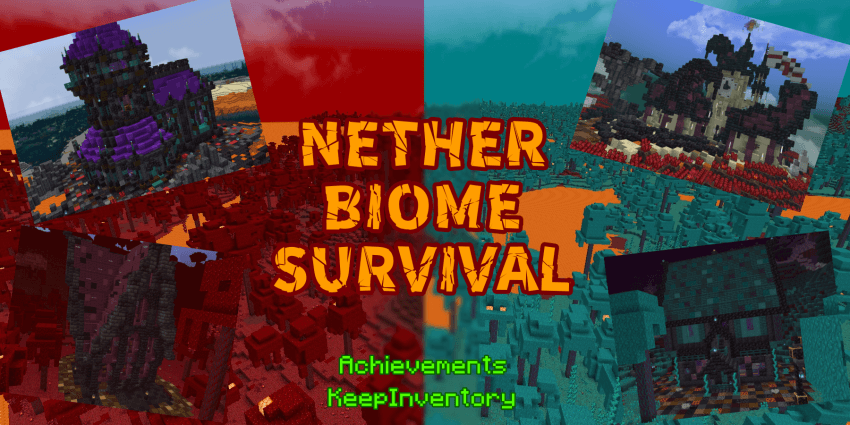 Nether Biome Survival - KeepInventory & Achievements Enabled - Minecraft Bedrock Maps - CurseForge