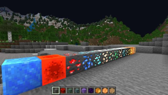 Night Emissive Vision [With Glowing Ores] - Minecraft Bedrock Texture ...