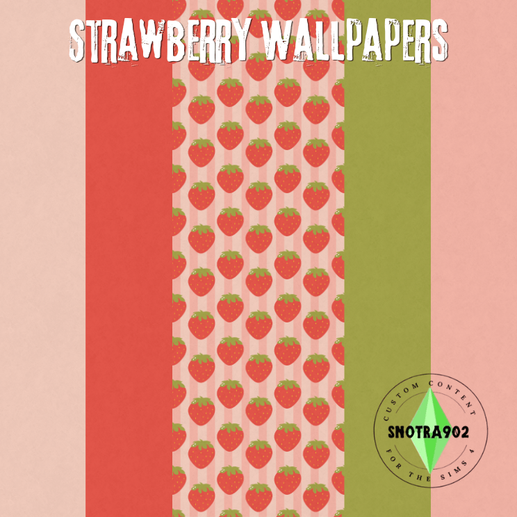 Strawberry Wallpapers - The Sims 4 Build / Buy - CurseForge