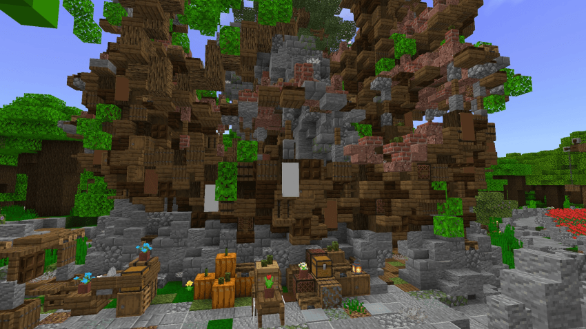 Medieval Fishing Town in the Swamp Biome - Minecraft Bedrock Maps ...