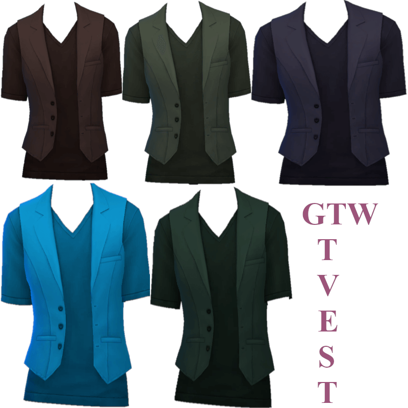 T-Shirt Vest - The Sims 4 Create a Sim - CurseForge