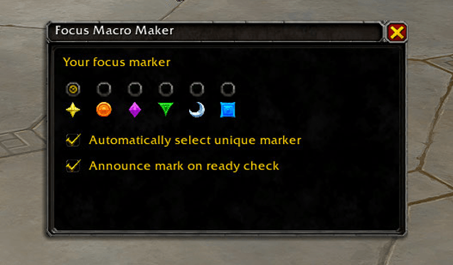 Focus Macro Maker - World of Warcraft Addons - CurseForge