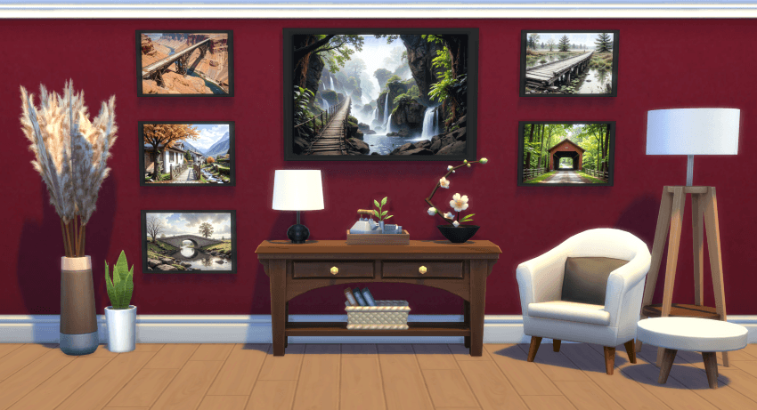 Crossings Wall Paintings - Studio Plumbob - The Sims 4 Build / Buy ...