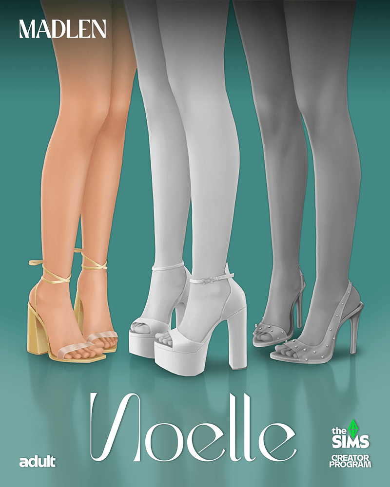 Noelle Shoes (PVC Straps) - The Sims 4 Create a Sim - CurseForge