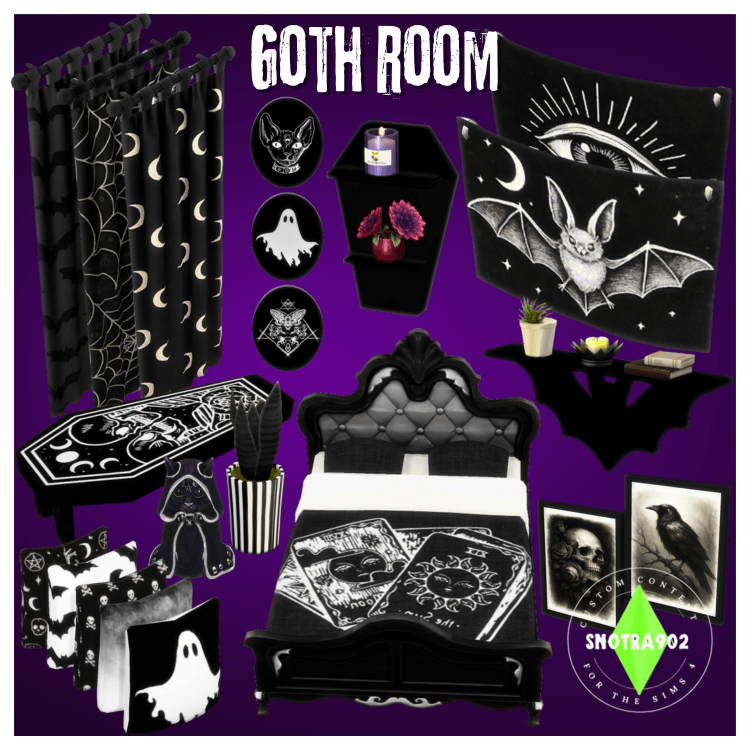 Goth Room - The Sims 4 Build / Buy - CurseForge