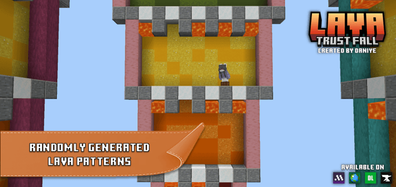 Lava Trust Fall - Minecraft Bedrock Maps - CurseForge