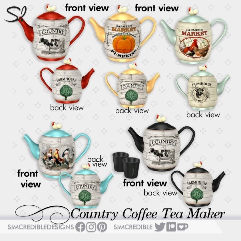 Download Country Coffee Functional Tea Maker 🍵 - The Sims 4 Mods - CurseForge