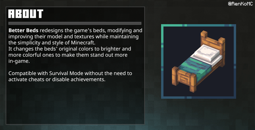 Better 3D Beds - Minecraft Bedrock Texture Packs - CurseForge