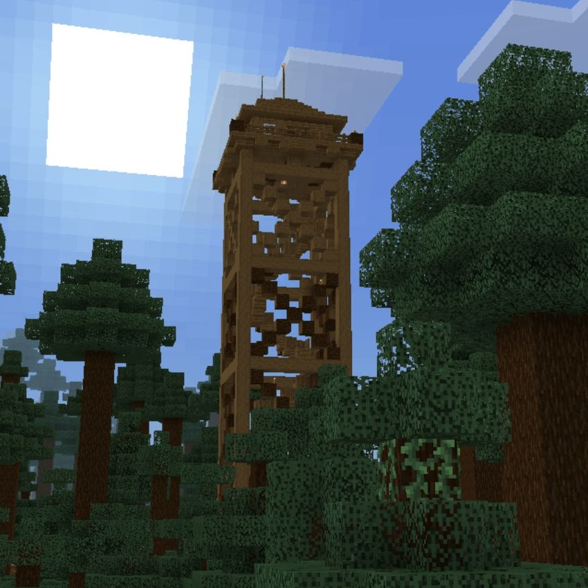 Fire Watchtower [non-starter kit] - Minecraft Bedrock Maps - CurseForge