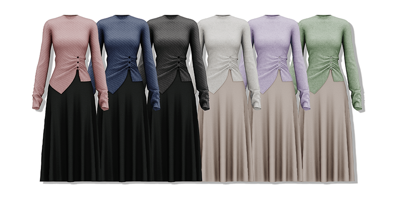 [cocomint] Mellow Drape Set - The Sims 4 Create a Sim - CurseForge