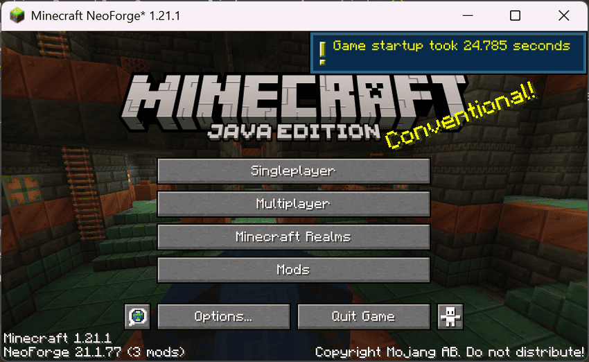 Startup Time - Minecraft Mods - CurseForge