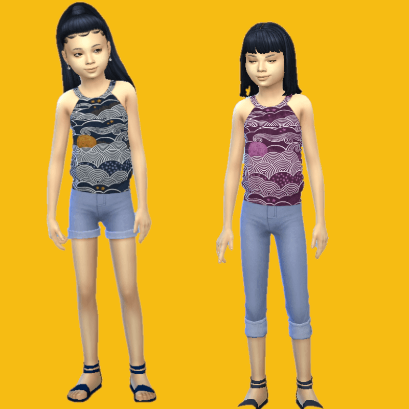 Girls Starnight Tank - The Sims 4 Create a Sim - CurseForge