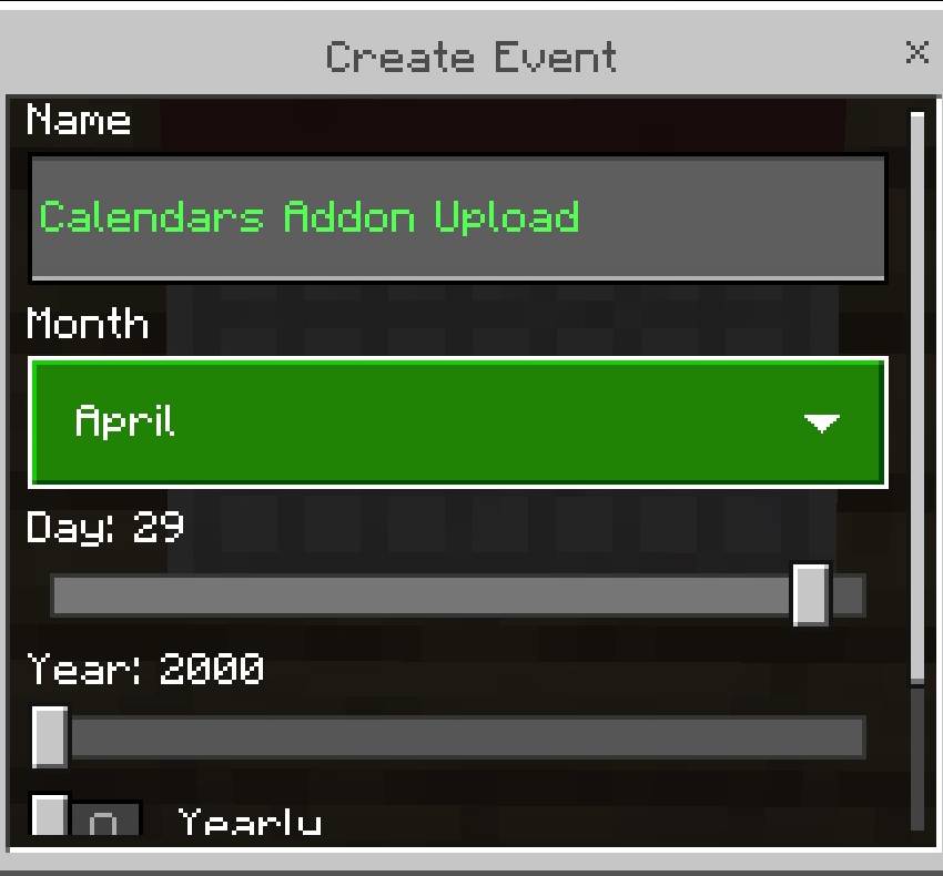 Calendars - Minecraft Bedrock Addons - CurseForge
