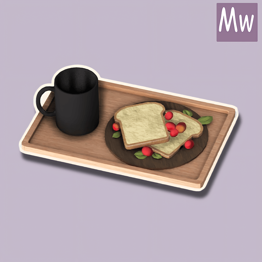 Single Object - Simple Breakfast Tray - The Sims 4 Build / Buy - CurseForge