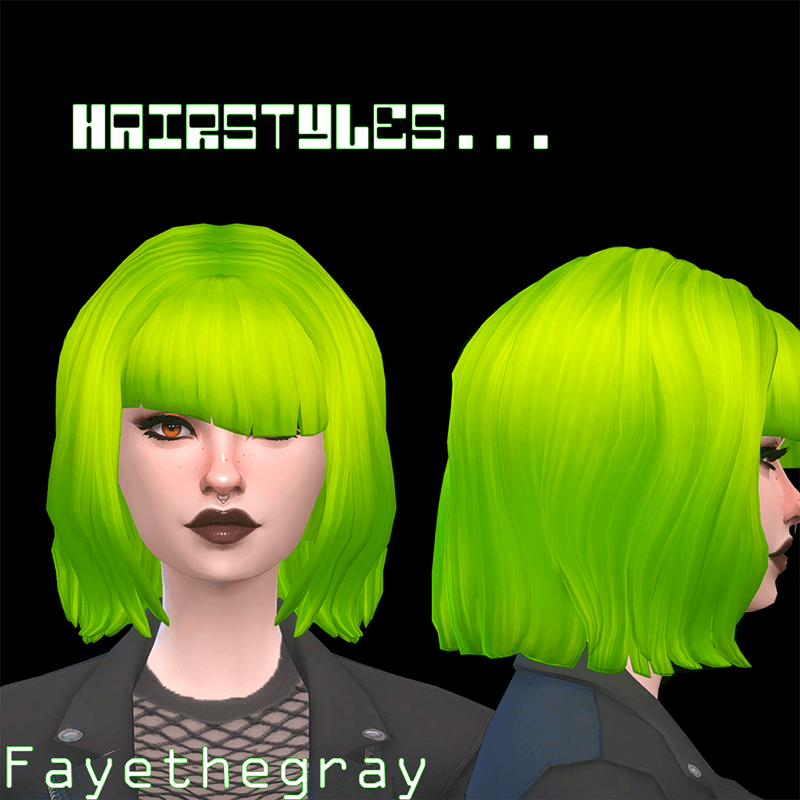 toni hair by fayethegray - The Sims 4 Create a Sim - CurseForge