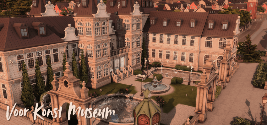 Voor Konst Museum — Community Lot (No CC) - The Sims 4 Rooms / Lots ...