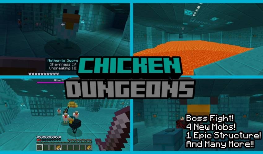 Download CHICKEN DUNGEONS - Minecraft Bedrock Mods - CurseForge