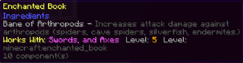 Enchanting Descriptions for Books. - Minecraft Resource Packs - CurseForge