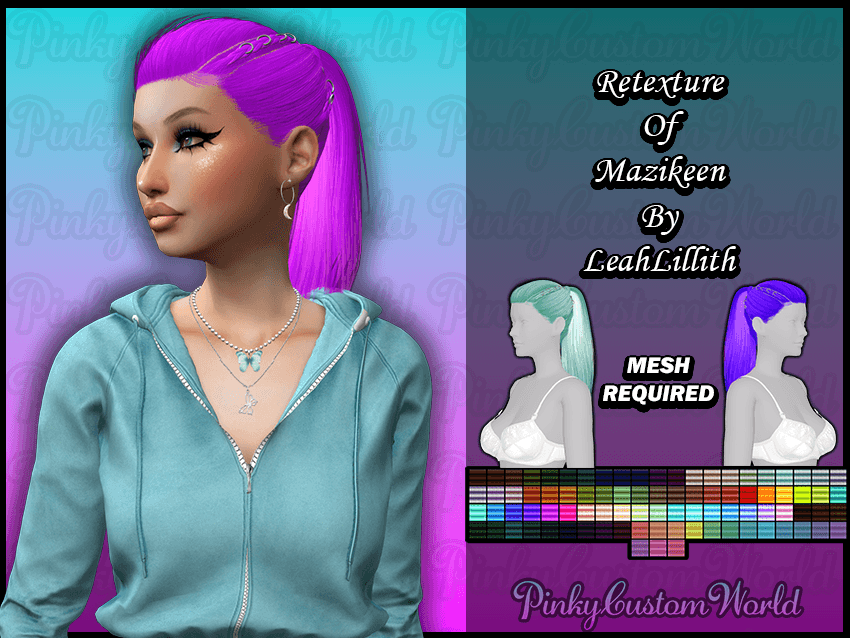 Retexture of Mazikeen hair by LeahLillith - The Sims 4 Create a Sim ...