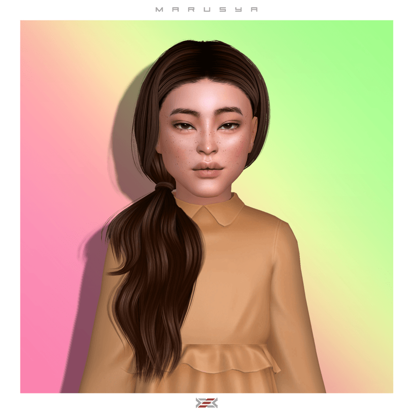 LEXEL - Marusya (child hairstyle) - The Sims 4 Create a Sim - CurseForge