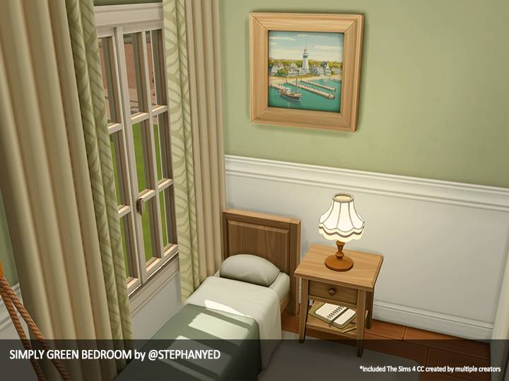 Simply Green Bedroom - The Sims 4 Rooms / Lots - CurseForge