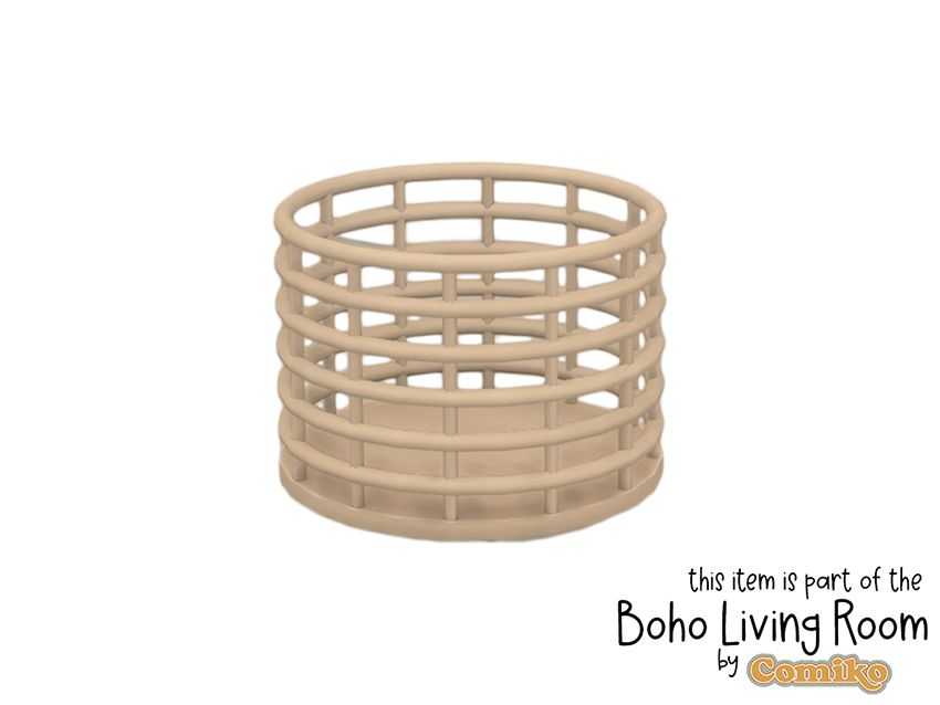 Comiko - Boho Living Room Plant Basket - The Sims 4 Build / Buy ...