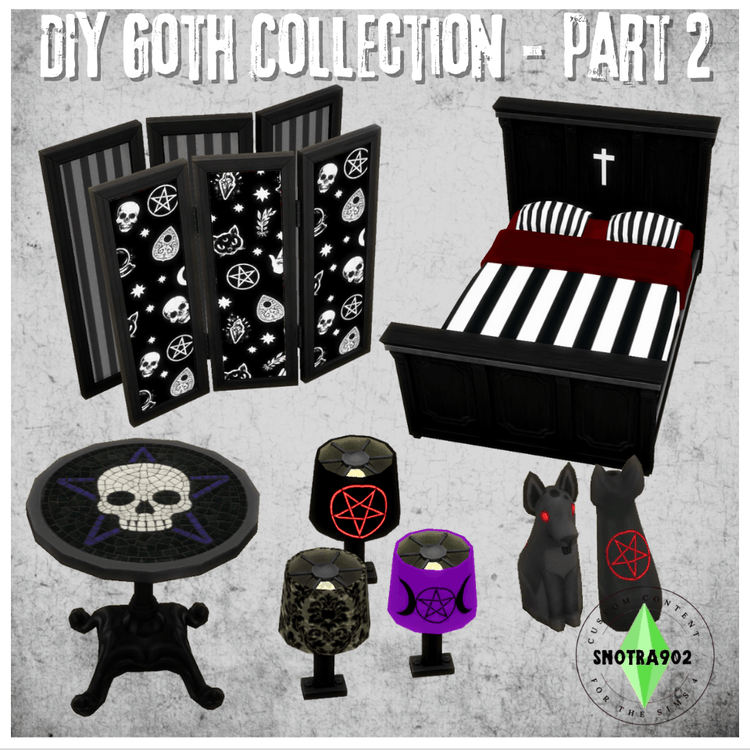 DIY Goth Collection - Part 2 - The Sims 4 Build / Buy - CurseForge
