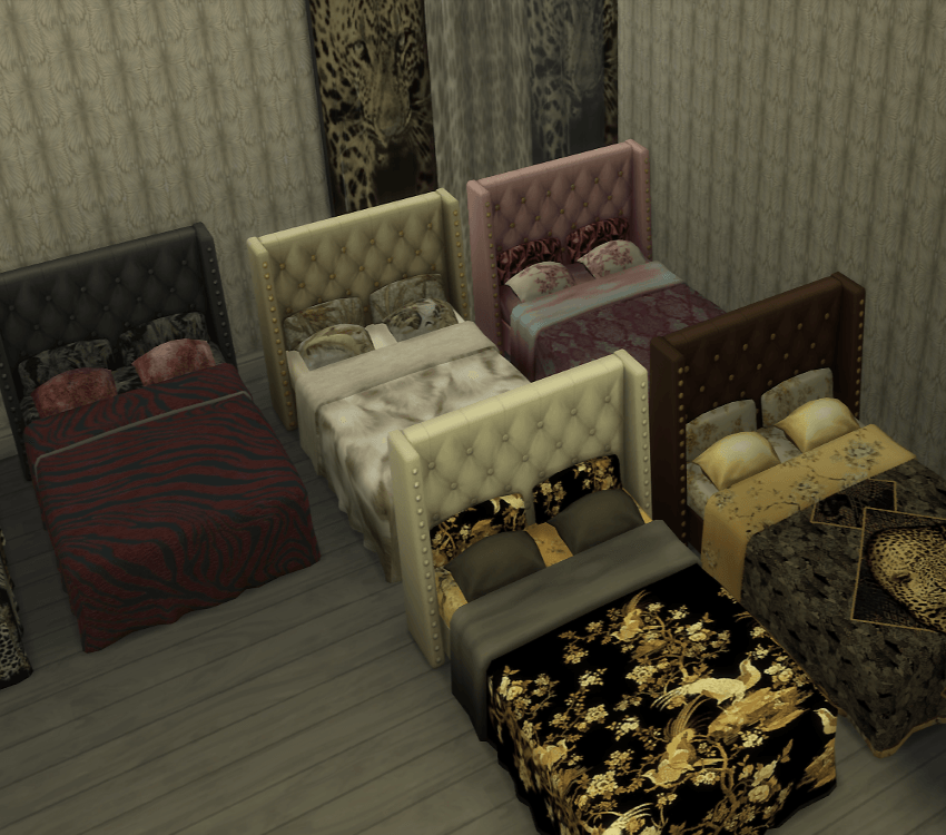 Racy Color Style Set (Double Bed) - The Sims 4 Build / Buy - CurseForge