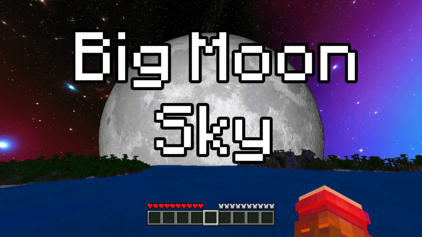 Big Moon Sky - Custom Sky - Minecraft Bedrock Texture Packs - CurseForge