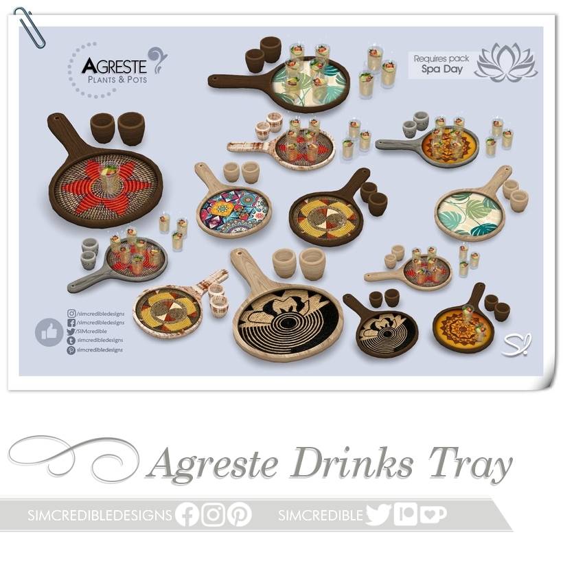 Download Agreste Drinks Tray 🍸 - The Sims 4 Mods - CurseForge