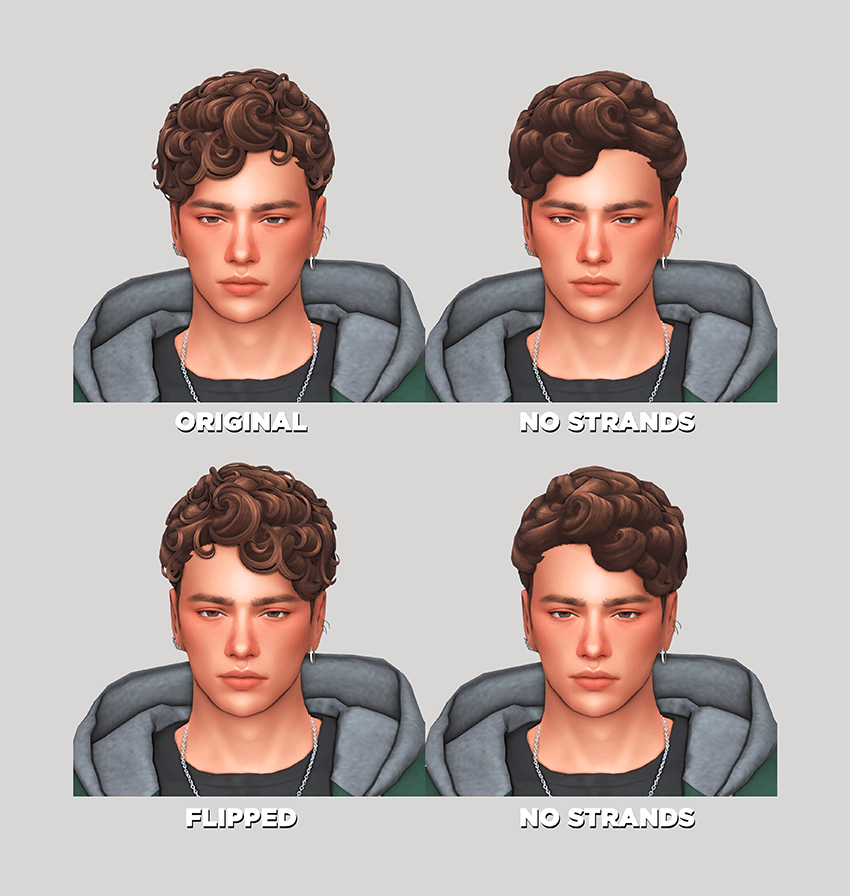 Aiden Hair - The Sims 4 Create a Sim - CurseForge